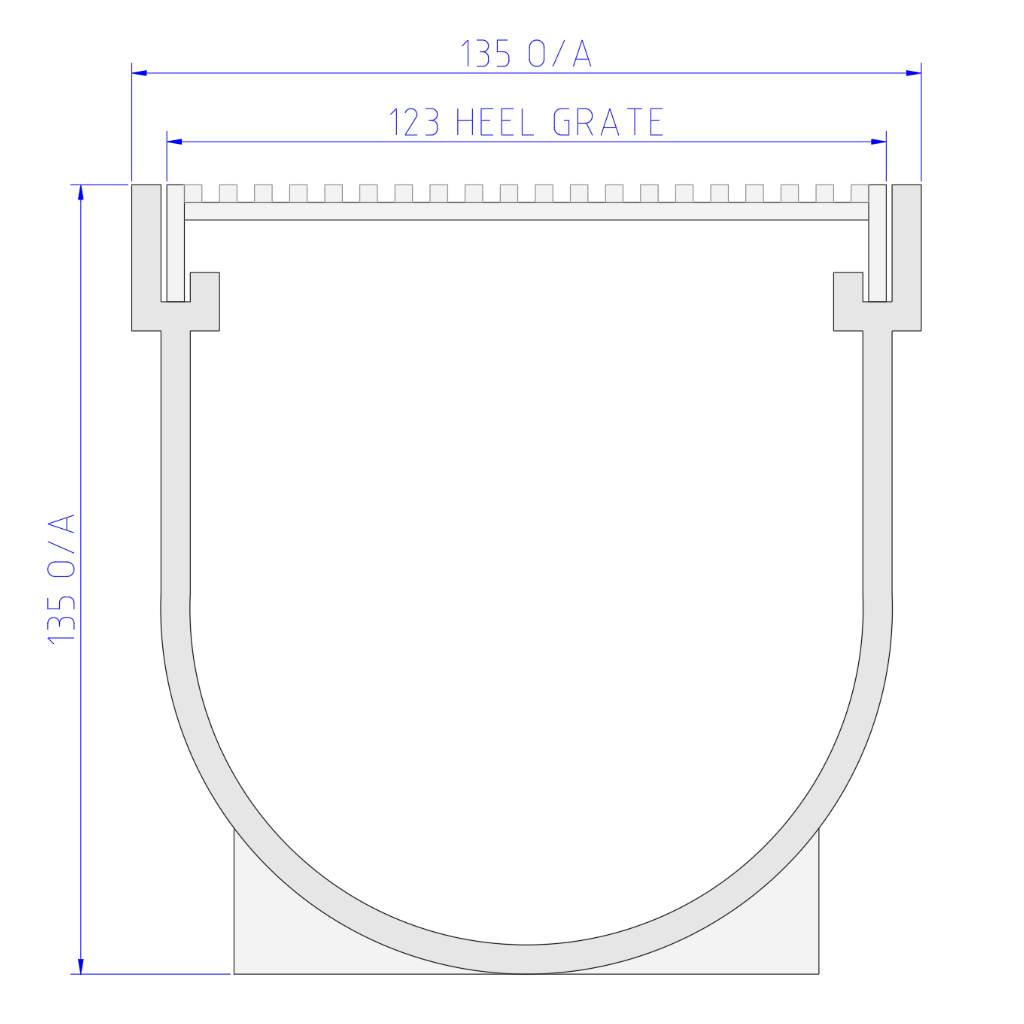 DIY Driveway Grate - PVC Channel [135mm]